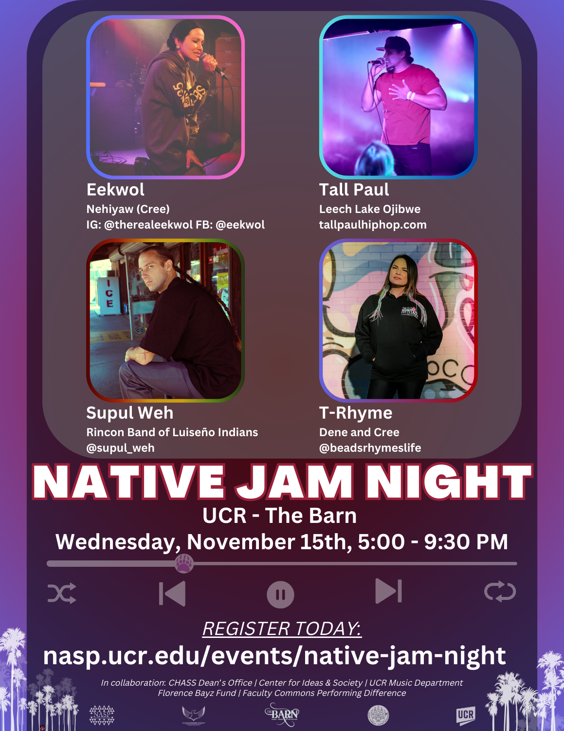 Annual Native Jam Night | NASP | UC Riverside